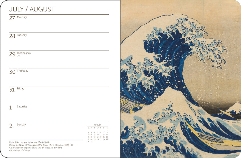 2026 Art Icons Weekly Engagement Calendar 6.5" x 8.5" Spiral Bound ...