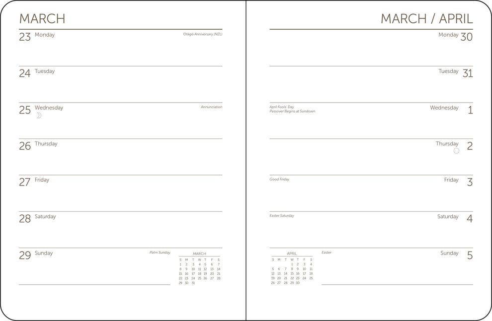 2026 Monet Weekly Engagement Calendar | 6.5" x 8.5" Spiral Planner ...
